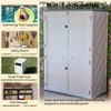 Rust-Proof Resin Garden Equipment Storage Cabinet with Adjustable ...