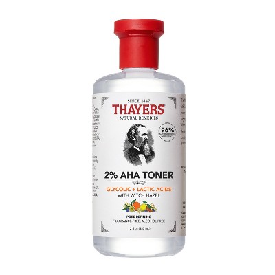 Thayers Natural Remedies 2% Aha Exfoliating Toner - 12 Fl Oz : Target
