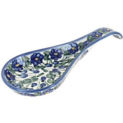 Blue Rose Polish Pottery Christiana Small Spoon Rest : Target