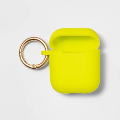 Audio Soft Silicone Airpod Case,Yellow Plastic Headphone Case for ...