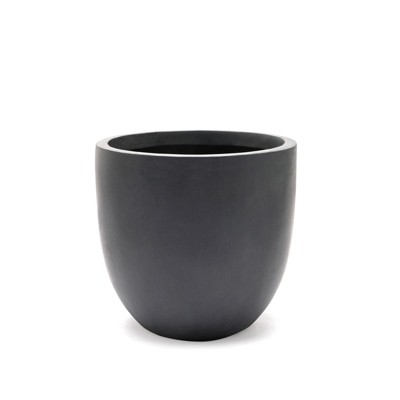 Luxenhome Round Tapered 12.2" H Flower Pot Planter Gray : Target