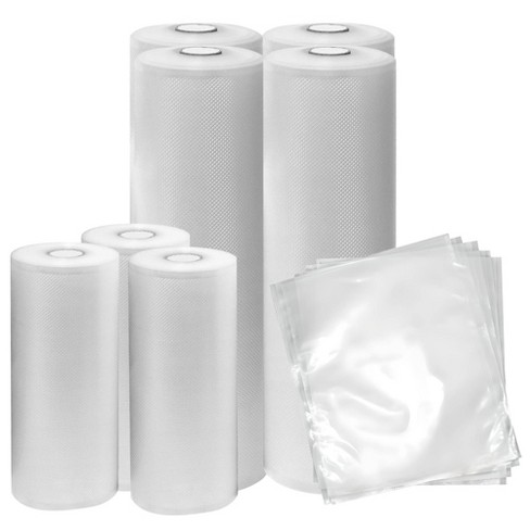 Kenmore Vacuum Sealer Bag Roll Variety Pack 57 Piece Assortment Clear Food Storage Bags Stainless Steel Material Target