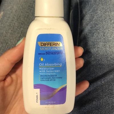 Differin Oil Absorbing Moisturizer With Sunscreen, Broad-spectrum Uva ...