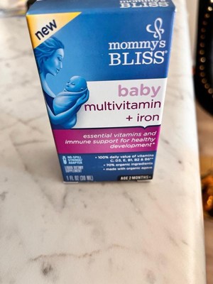 Mommy's Bliss Baby Multivitamin + Iron - 1 Fl Oz : Target