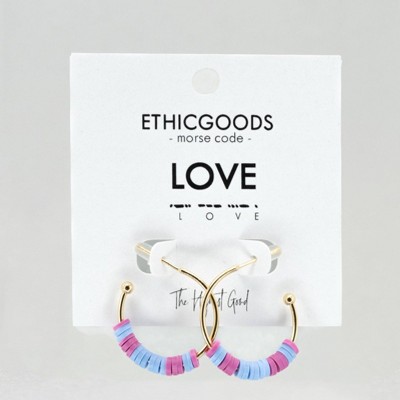 Ethic Goods Women's Morse Code Earring [love] : Target