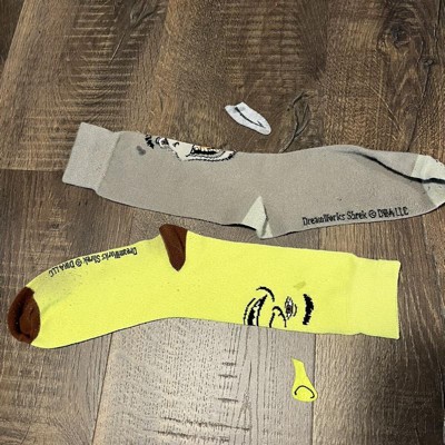 Shrek Socks Donkey And Shrek 3d Ears Character Face Design Adult Crew ...