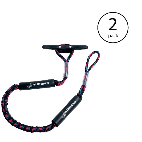 Airhead Bungee Dock Line 5 Feet Boat Cord, Stretches To 7 Feet (2 Pack ...