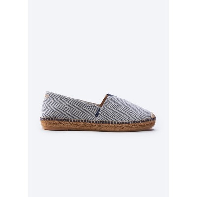 Viscata Barceloneta Herringbone Recycled Pes Espadrille Flats Navy 6 ...