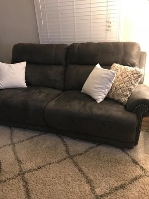 Austere 2 Seat Recliner Sofa Gray - Signature Design By Ashley : Target