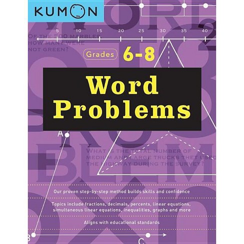 Kumon Word Problems Grades 6/8 - (paperback) : Target