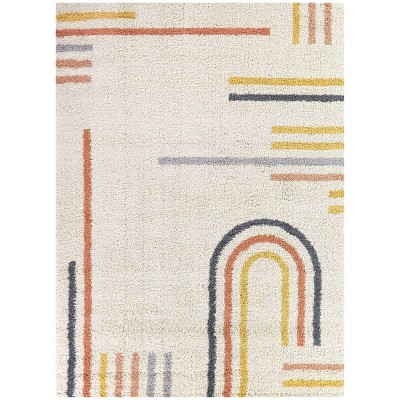 7'10"x10' Caserio Mid-century Modern Abstract Rug Cream - Balta Rugs ...