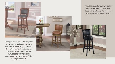 29 Augusta Swivel Barstool Wood Boraam Target