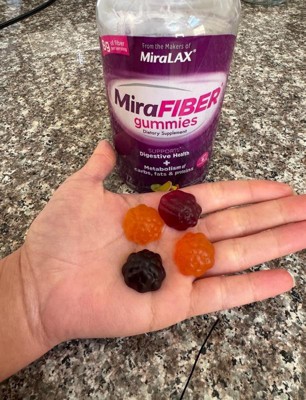 Miralax: Mirafiber Gummies - 8g Prebiotic Fiber And Metabolism Support ...
