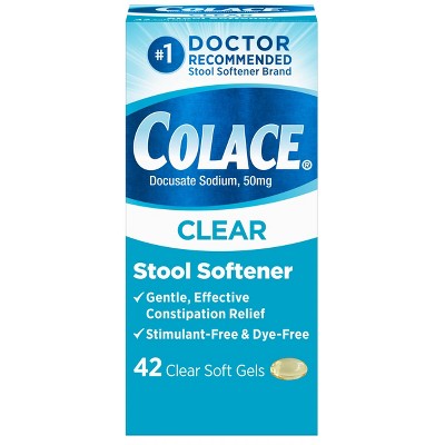 Colace Clear Soft Gels - 42ct : Target