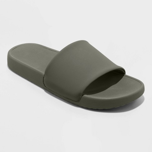 Men's Trey Sport Slides - All In Motion™ Olive Green 7 : Target