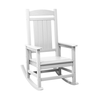 Hyleory Hdpe Modern Resin Rocking Chair, Extra Wide Outdoor Adirondack ...