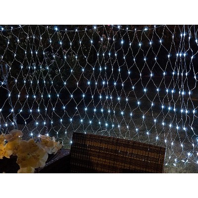 Novelty Lights 100 Light Warm White Led Christmas Net Lights Christmas ...