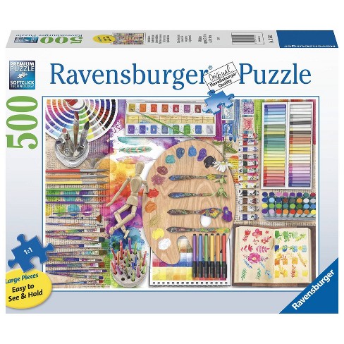 Ravensburger The Artists Palette Large Format Jigsaw Puzzle - 500pc ...