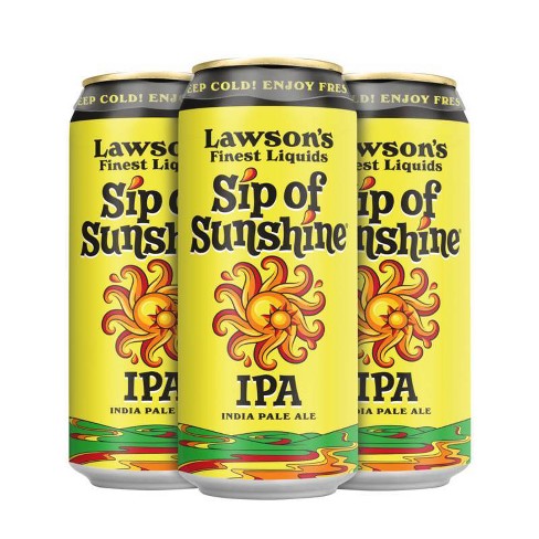 Lawson's Sip Of Sunshine Ipa - 4pk/16 Fl Oz Cans : Target