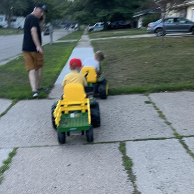 Peg Perego 12v John Deere Ground Force Tractor With Trailer Powered ...