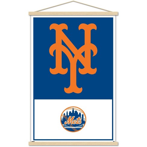 Trends International Mlb New York Mets - Logo 22 Magnetic Framed Wall ...