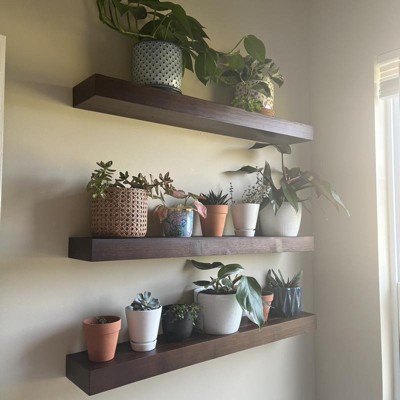 36" Floating Wood Shelf - Threshold™ : Target