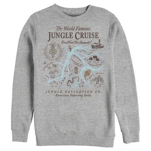 Men's Jungle Cruise Excursion Map Sweatshirt : Target
