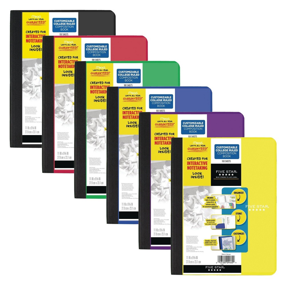 UPC 043100104513 - Five Star College Ruled Customizable Interactive ...