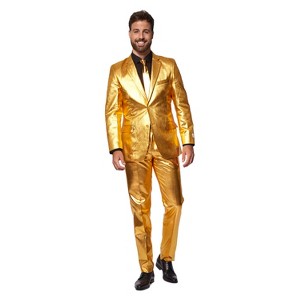 Opposuits Men's Shiny Party Suits - Groovy Gold - Golden - Size Us 40 ...