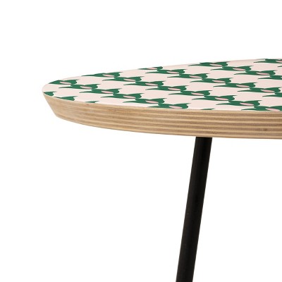 Maritza Lisa Retro Floral Pattern Side Table - Deny Designs : Target