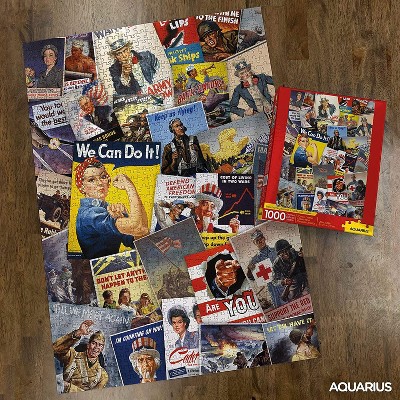 Aquarius Puzzles Smithsonian War Posters 1000 Piece Jigsaw Puzzle : Target