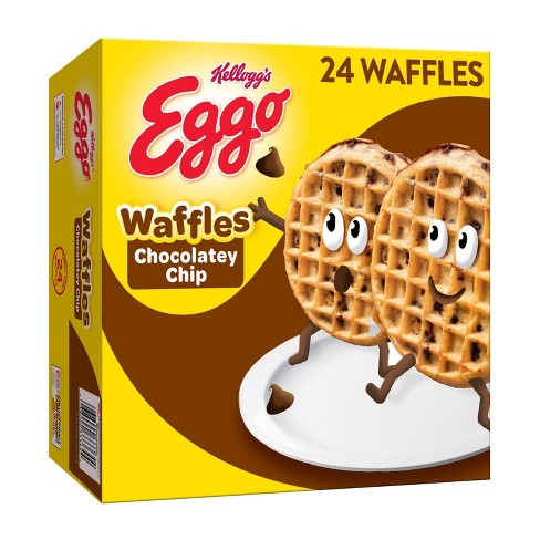 Eggo Chocolatey Chip Frozen Waffles 29.6oz/24ct : Target