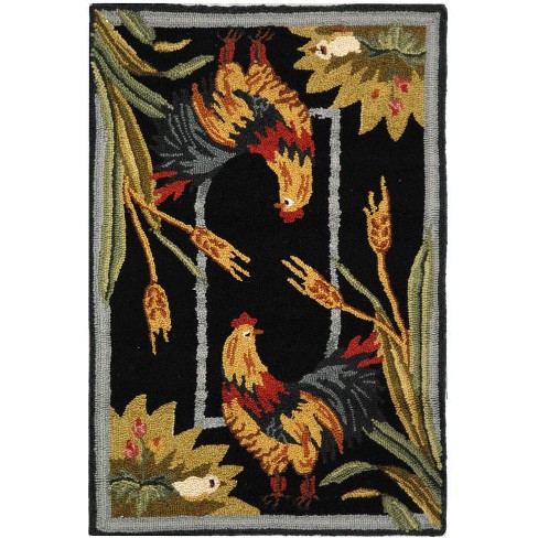 Chelsea Hk56 Hand Hooked Accent Rug - Black - 1'8"x2'6" - Safavieh ...