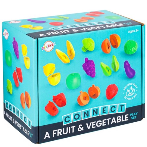 Playkidiz Play Fruits And Vegetables - Matching Color & Shape Toy ...