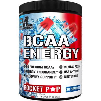 Evlution Nutrition Bcaa Energy - Energy & Endurance - Rocket Pop - 30 ...