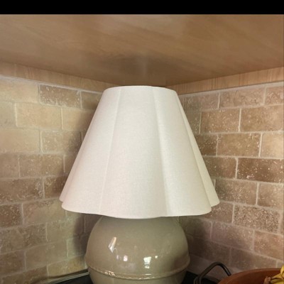 Scallop Pleated Lamp Shade White - Threshold™ Designed With Studio ...
