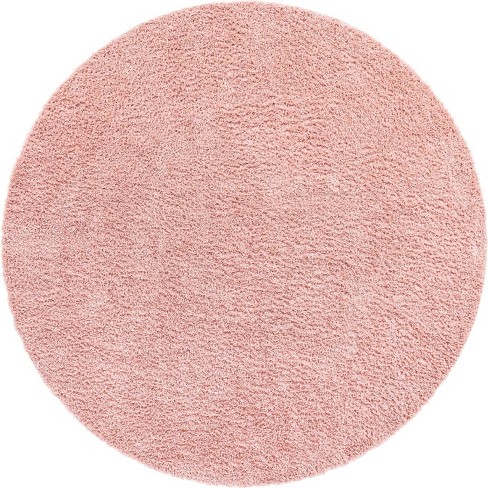 Unique Loom 4' 0 X 4' 0 Davos Shag Dusty Rose Area Rug : Target