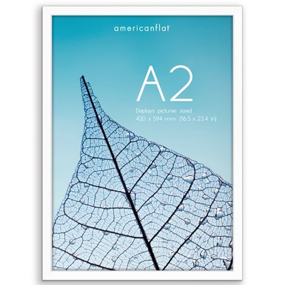 Americanflat A2 Picture Frame - White 16.5x23.4 Frame With Engineered ...