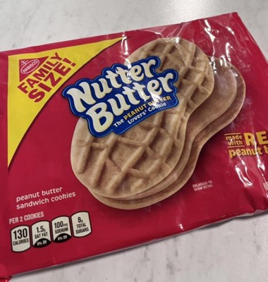 Nutter Butter Peanut Butter Sandwich Cookies - Family Size - 16oz : Target
