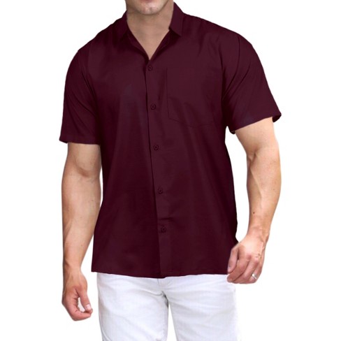 La Leela Men's Short Sleeve Button Down Casual Camp Summer Shirts ...