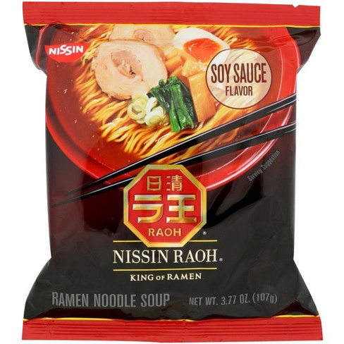 Nissin Raoh Ramen Noodle Soup Umami Soy Sauce - Case Of 6 - 3.77 Oz : Target