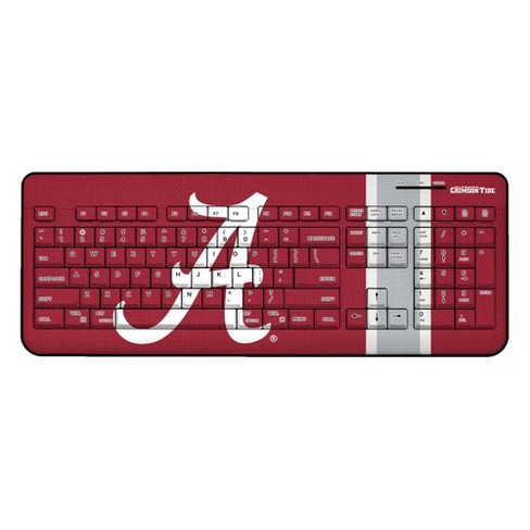 Keyscaper Alabama Crimson Tide Script A Stripe Wireless Usb Keyboard ...
