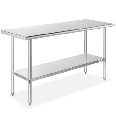 Gridmann Stainless Steel Table With Undershelf - 60 X 24 Inch, Nsf ...