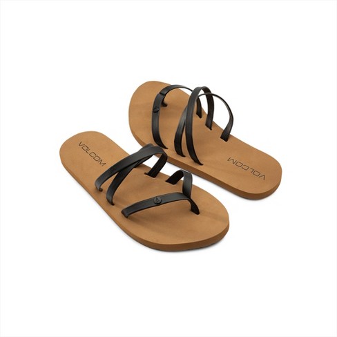 Volcom Girls Easy Breezy Sandals, Black - 1, Black - 1 : Target