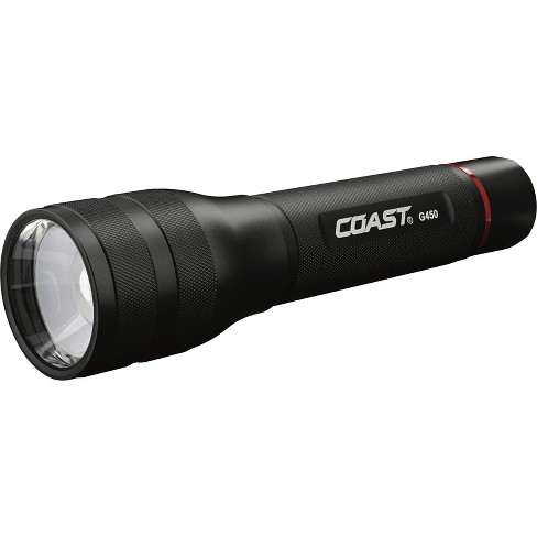 Coast G450 1400 Lm Black Led Flashlight Aa Battery : Target