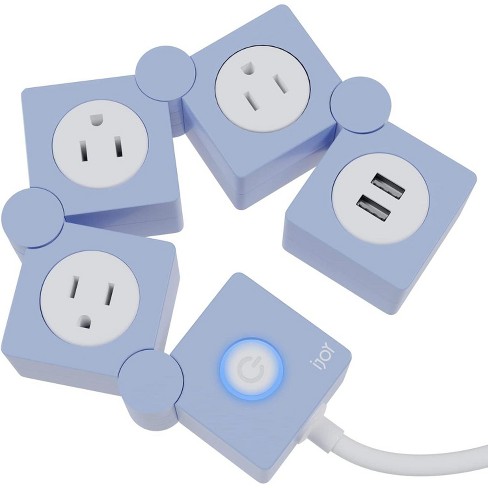 Ijoy Flexible Power Strip- 3 Ac Outlets And 2 Usb Charging Ports With 5 ...