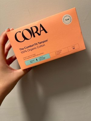 Cora Organic Cotton Tampons Mix Pack - Light/regular/super Absorbency ...