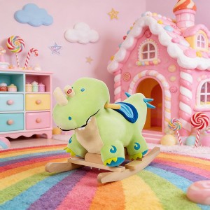 GDFStudio Dinojoy Wood Rocking Dinosaur Toy : Target