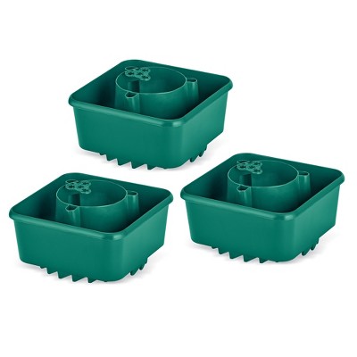 Collections Etc Plastic Starter Plant Boxes - Set of 3 Green : Target