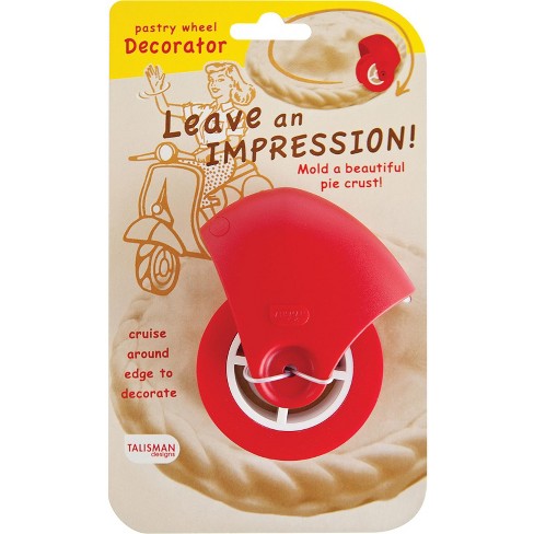 Talisman Designs Pastry Wheels Pie Crust Decorator & Cutter Set, Red ...